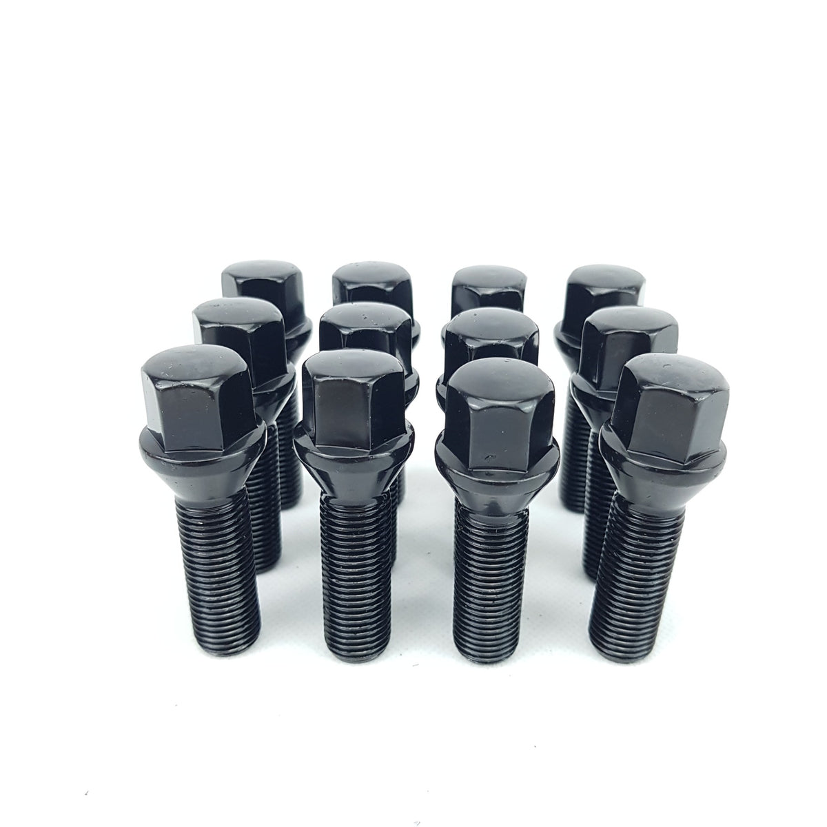 Cone Seat Wheel Bolts Black M14X1.5 17mm Hex 50mm Long Thread – Caold ...